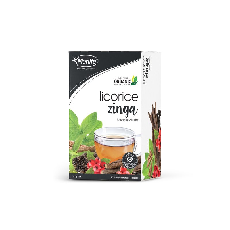 Morlife Organic Licorice Zinga Tea ( 25 Teabags) 8713232449775 – Sunshine Market