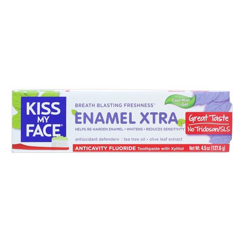 Kiss My Face Enamel Xtra Cool Mint Gel Toothpaste With Fluoride ...