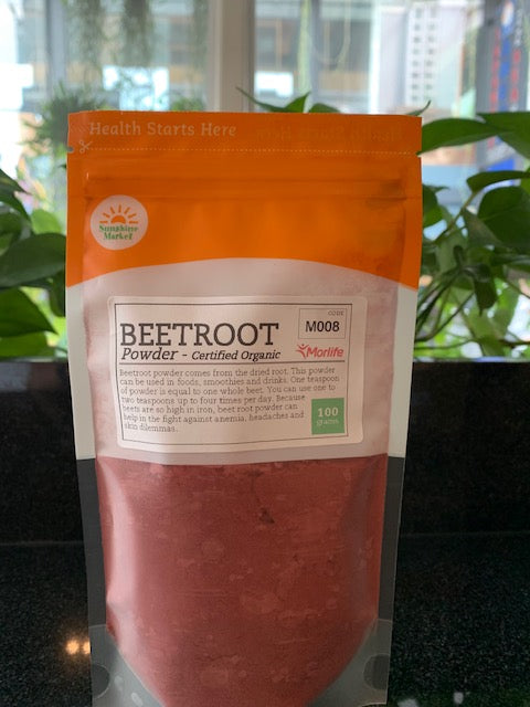 Morlife Organic Beetroot Powder (100g) 8713272951023 – Sunshine Market