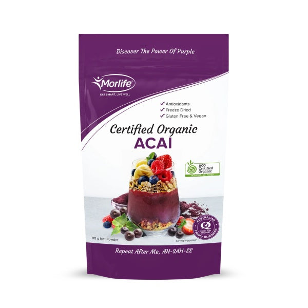 Morlife Organic Acai Powder (80g) 8713285861615 – Sunshine Market