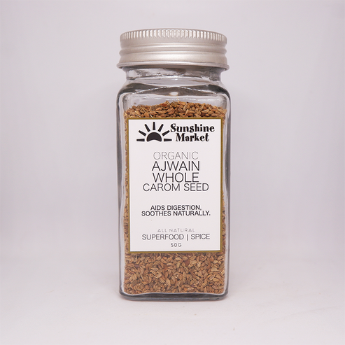 .Sunshine Market Organic Ajwain Whole Carom Seed (50g) 8934750060783