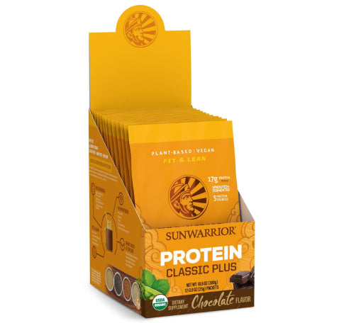 Sunwarrior Organic Classic Plus - Chocolate (Sachet 25g) 8713271378159 ...
