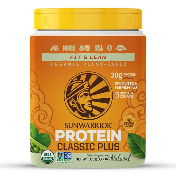 SunWarrior Organic Classic Plus Protein - Natural (375g) 8713221865711 ...