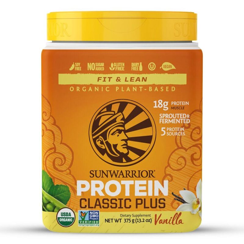 Sunwarrior Organic Classic Plus Protein - Vanilla (375g) 8713221767407 ...