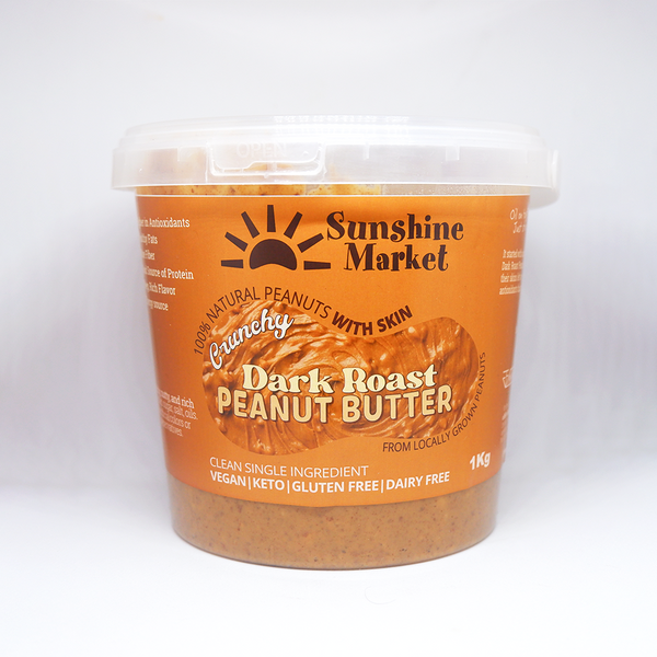 .Sunshine Market Crunchy Dark Roast Peanut Butter (1Kg) 9055193039087