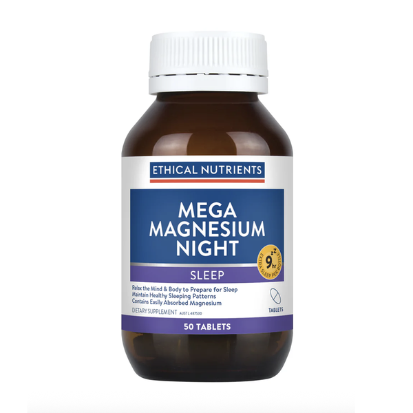 Mega Magnesium Night (50 Tablets) 9175025713391 – Sunshine Market