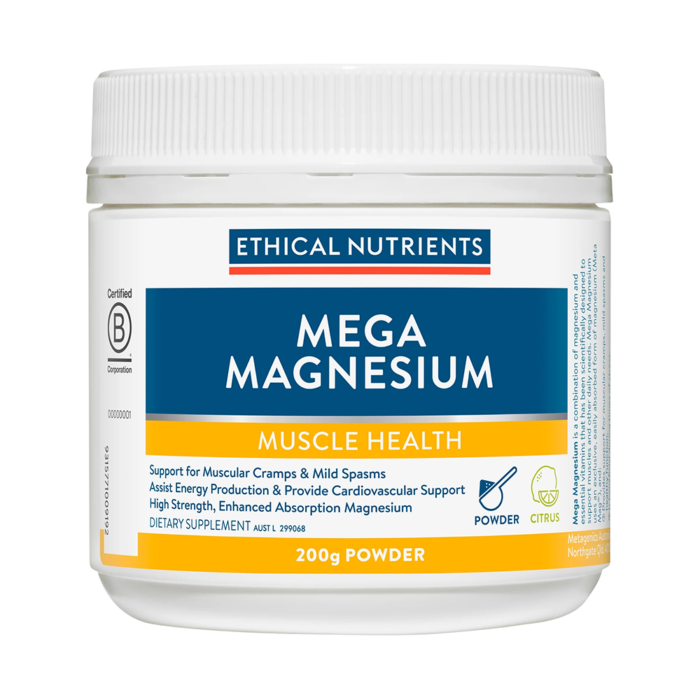 Ethical Nutrients Mega Magnesium Powder (200g) 8866363637999 – Sunshine ...