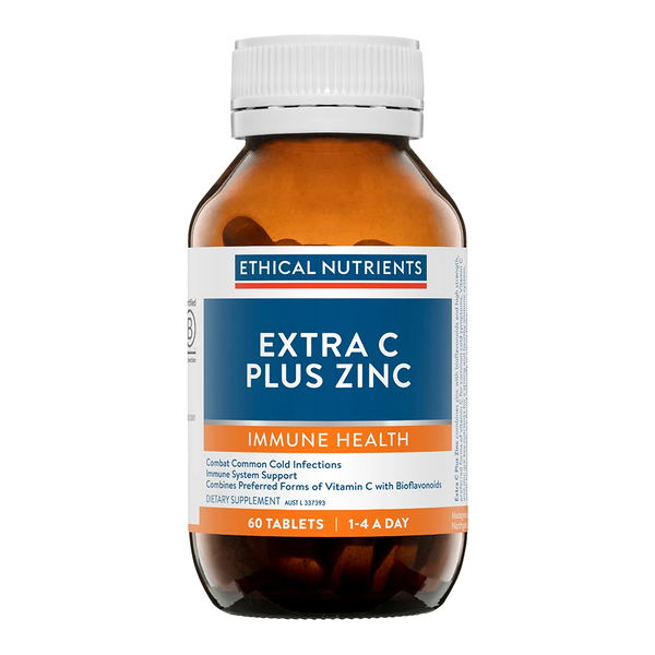 Ethical Nutrients Extra C Plus Zinc (60 Tablets) 9143122919663 ...