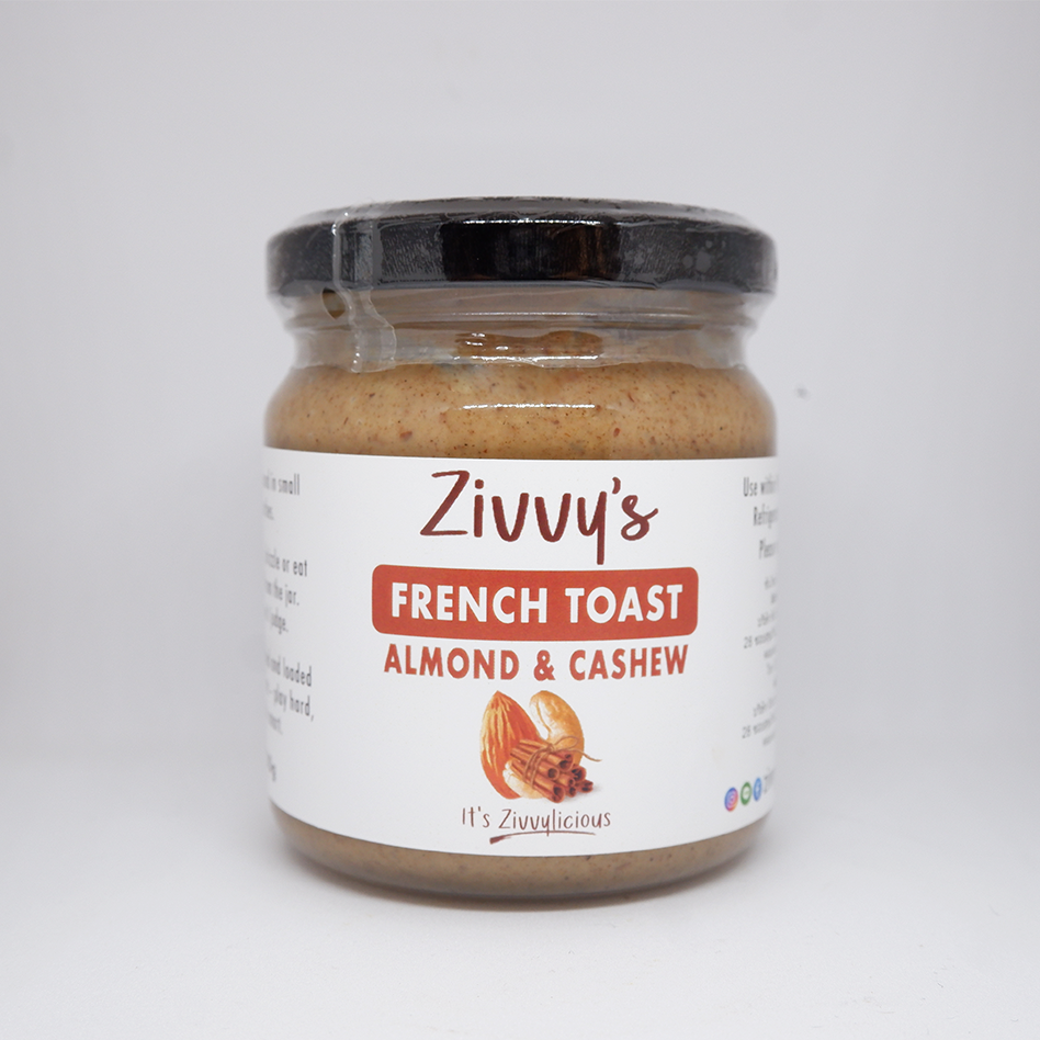 Zivvy's French Toast Almond & Cashew Butter (200g) 8827898495215 ...