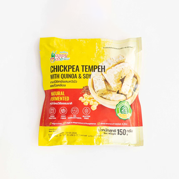 Happy Mate Chickpea Tempeh with Quinoa and Soy (150g) 8713253060847 ...