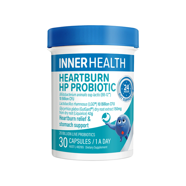 Inner Health Heartburn HP Herbal Probiotic (30 Caps) 9017086836975 ...