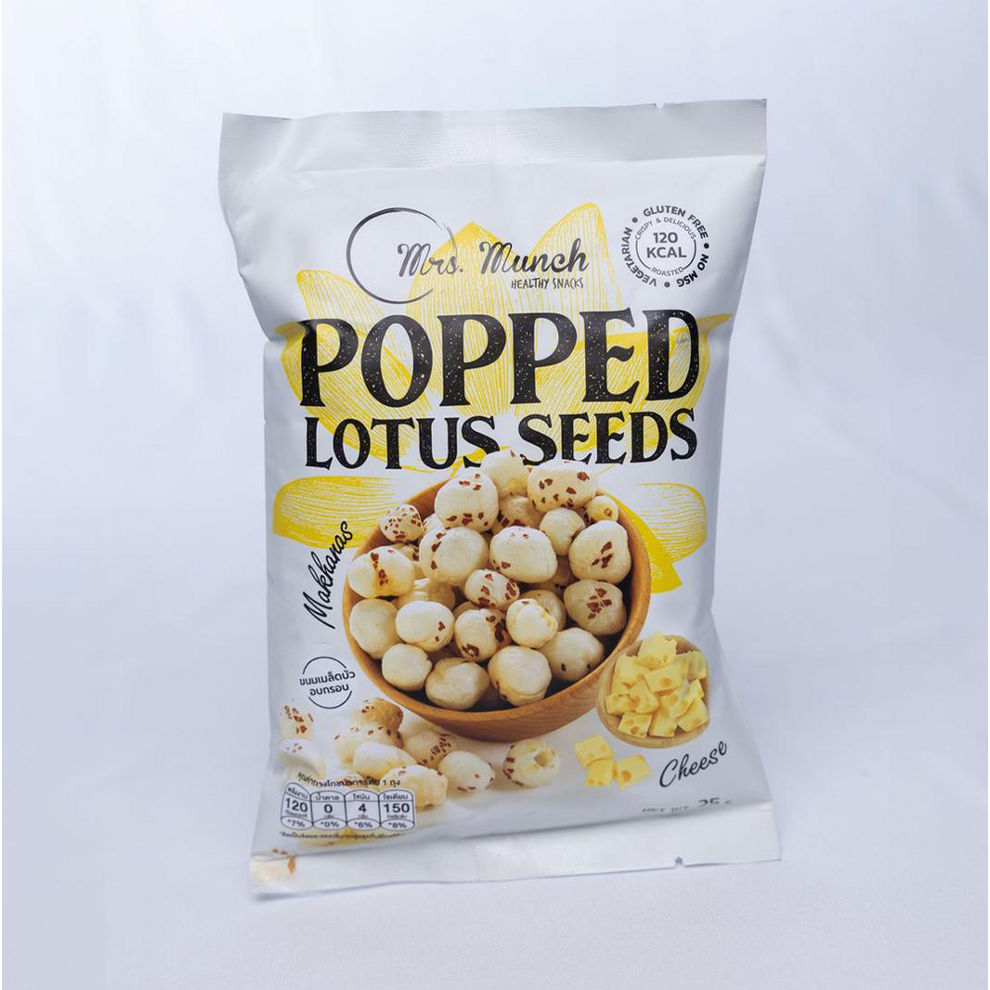 Mrs. Munch Popped Lotus Seeds - Cheese (25g) 8928392806639 – Sunshine ...