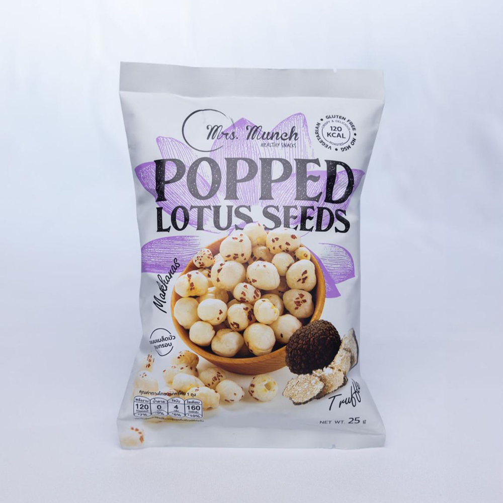 Mrs. Munch Popped Lotus Seeds - Truffle (25g) 8928394543343 – Sunshine ...